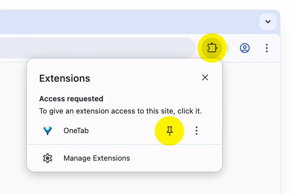 OneTab extension for Google Chrome and Firefox - save up to 95% memory ...
